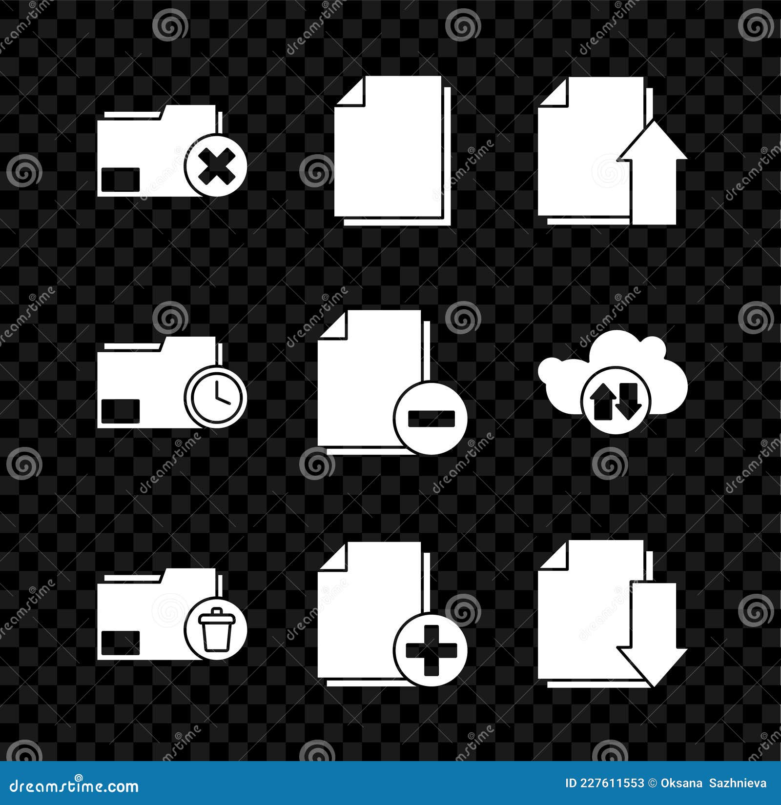 Set Delete Folder, Document, Upload File Document, Add New, with ... Set Delete Folder, Document, Upload File Document, Add New, with ...