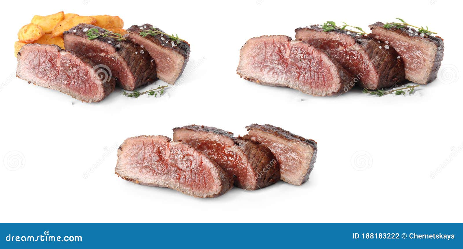 Set with Delicious Grilled Meat on Background, Banner Design Stock ...