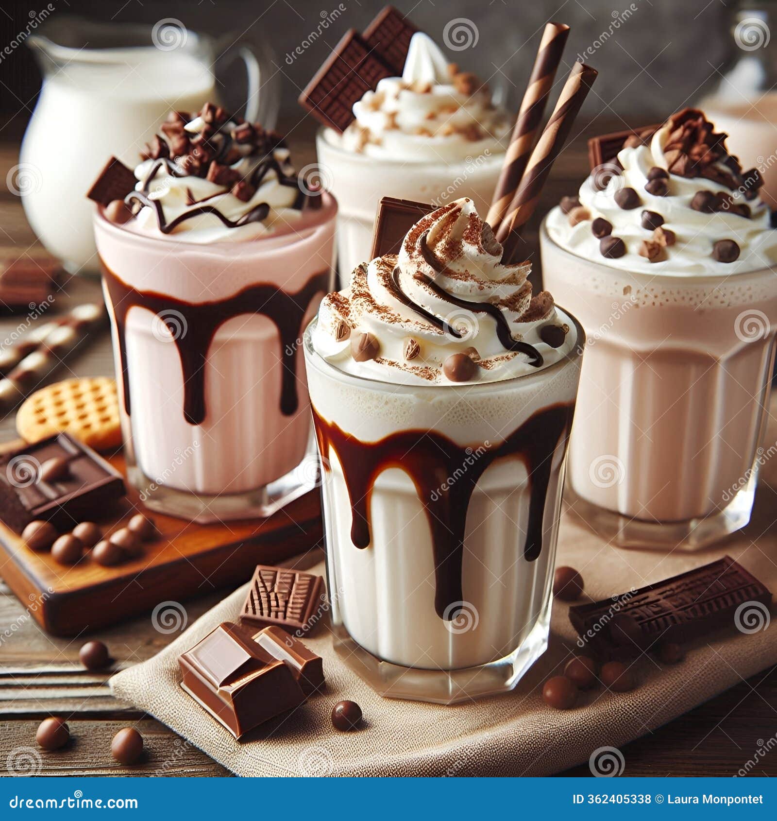 Milkshake stock illustration. Illustration of cream - 362405338