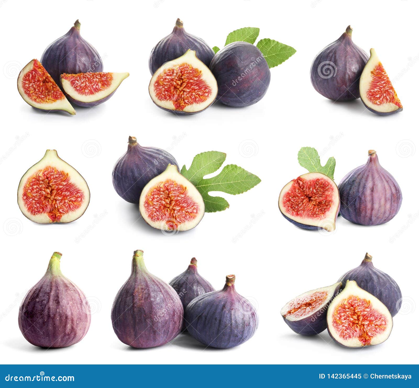 Set of delicious ripe figs stock image. Image of ingredient - 142365445