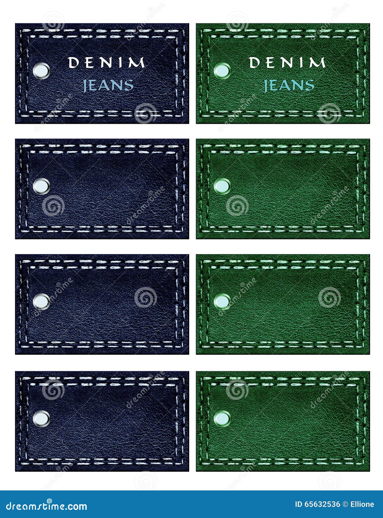 Set denim labels stock illustration. Illustration of framework - 65632536