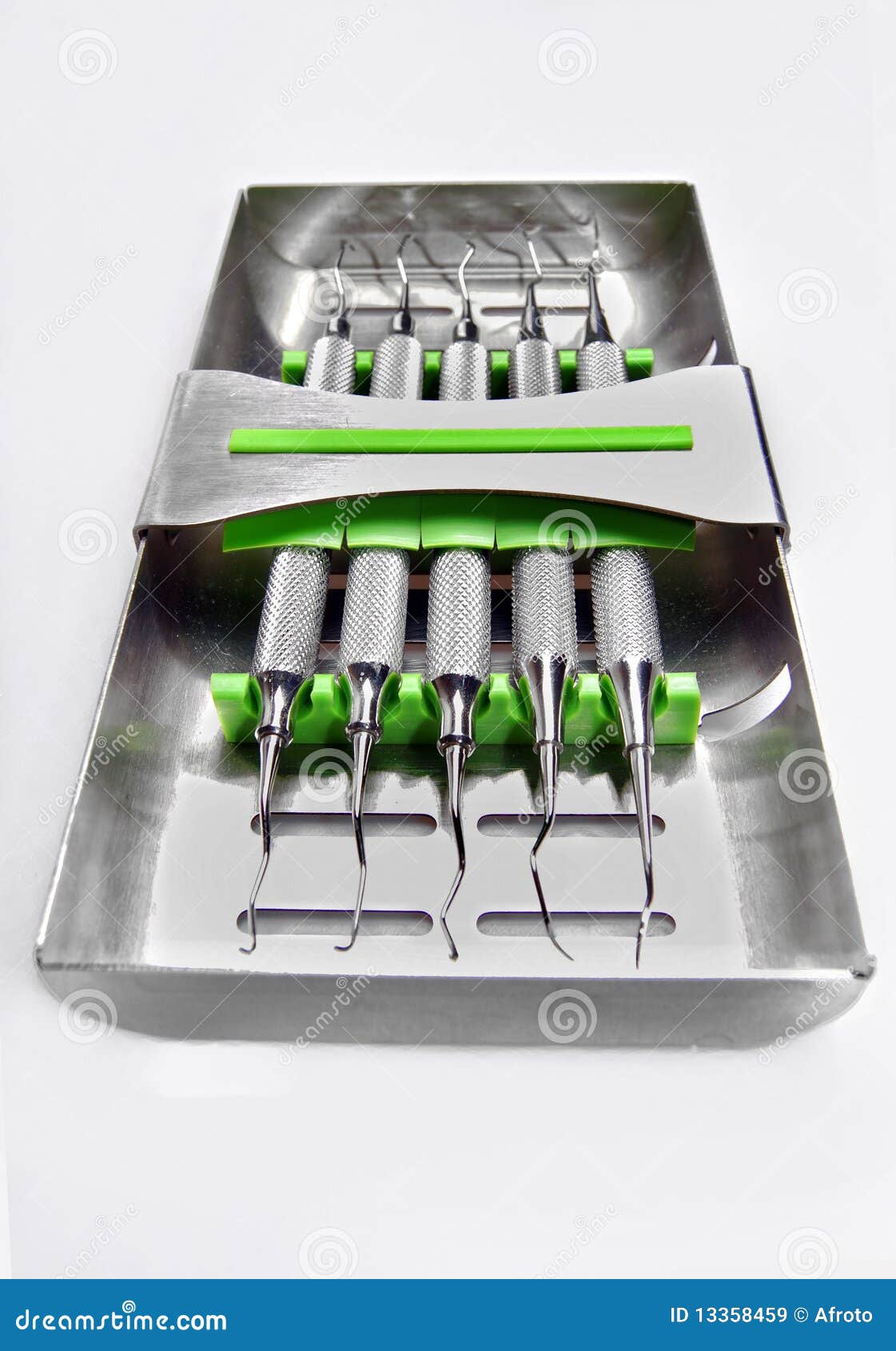 Set of dental instruments stock image. Image of steel - 13358459