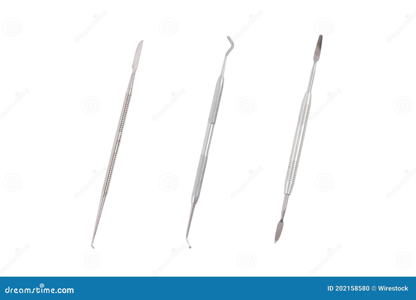 Set of Dental Instruments Isolated on White Background Stock Photo ...