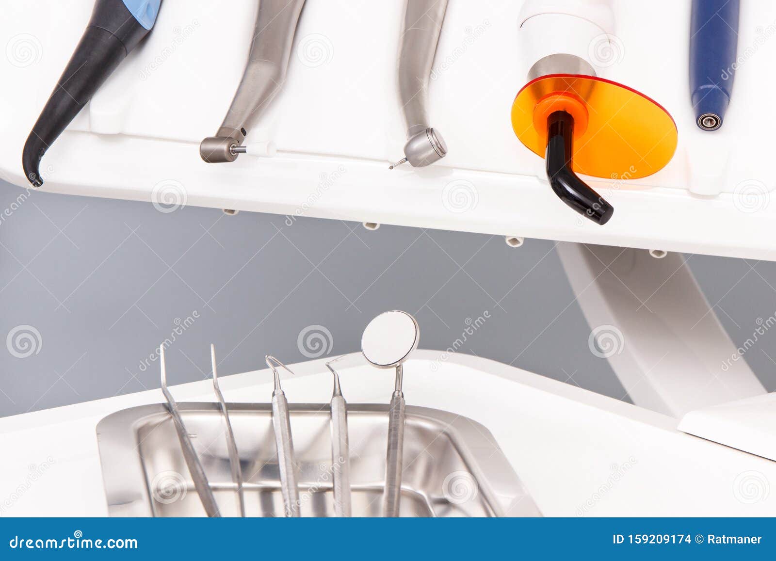 Set of Dental Stainless Tools and Instruments Used by Dentists in ...