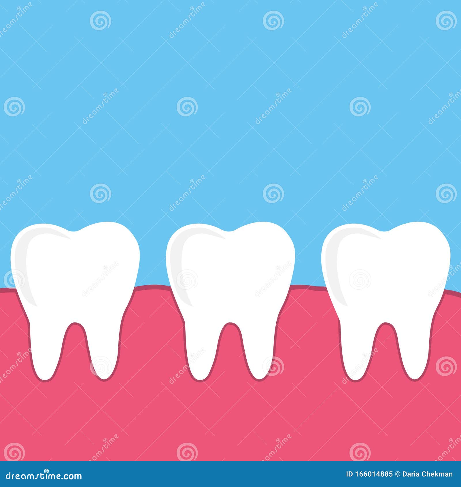 Set Dental Vector, Teeth with Gum Stock Illustration - Illustration of ...