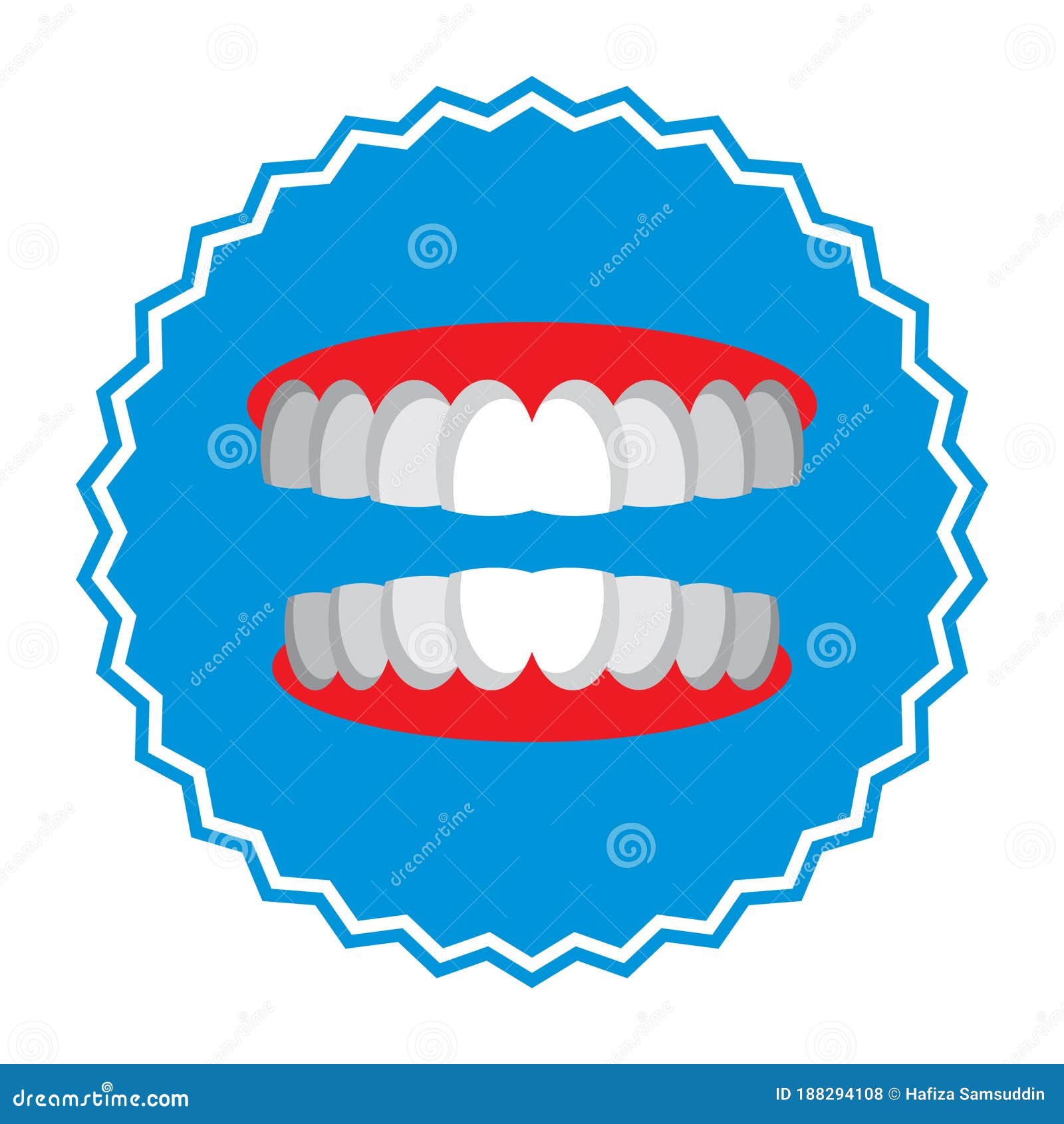 Dentures Vector Illustration. Medical Prosthetic Device For Missing ...