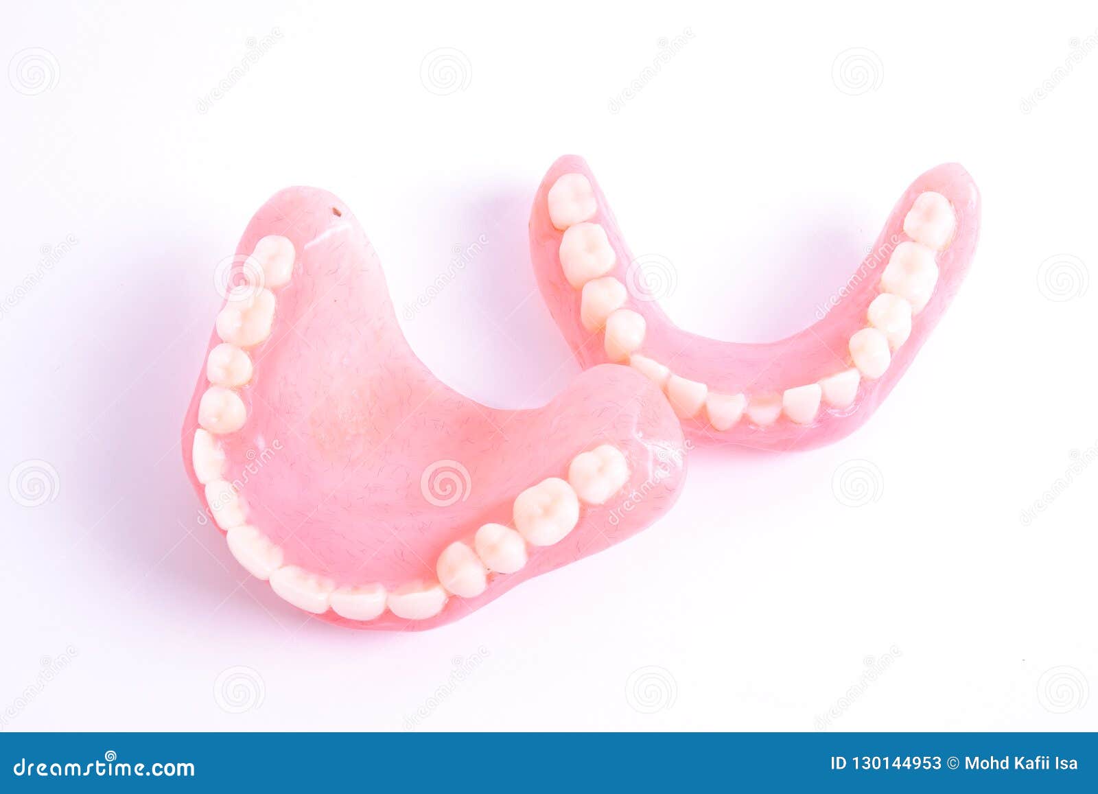 Dentures On A White Background. Acrylic Denture On White Background ...