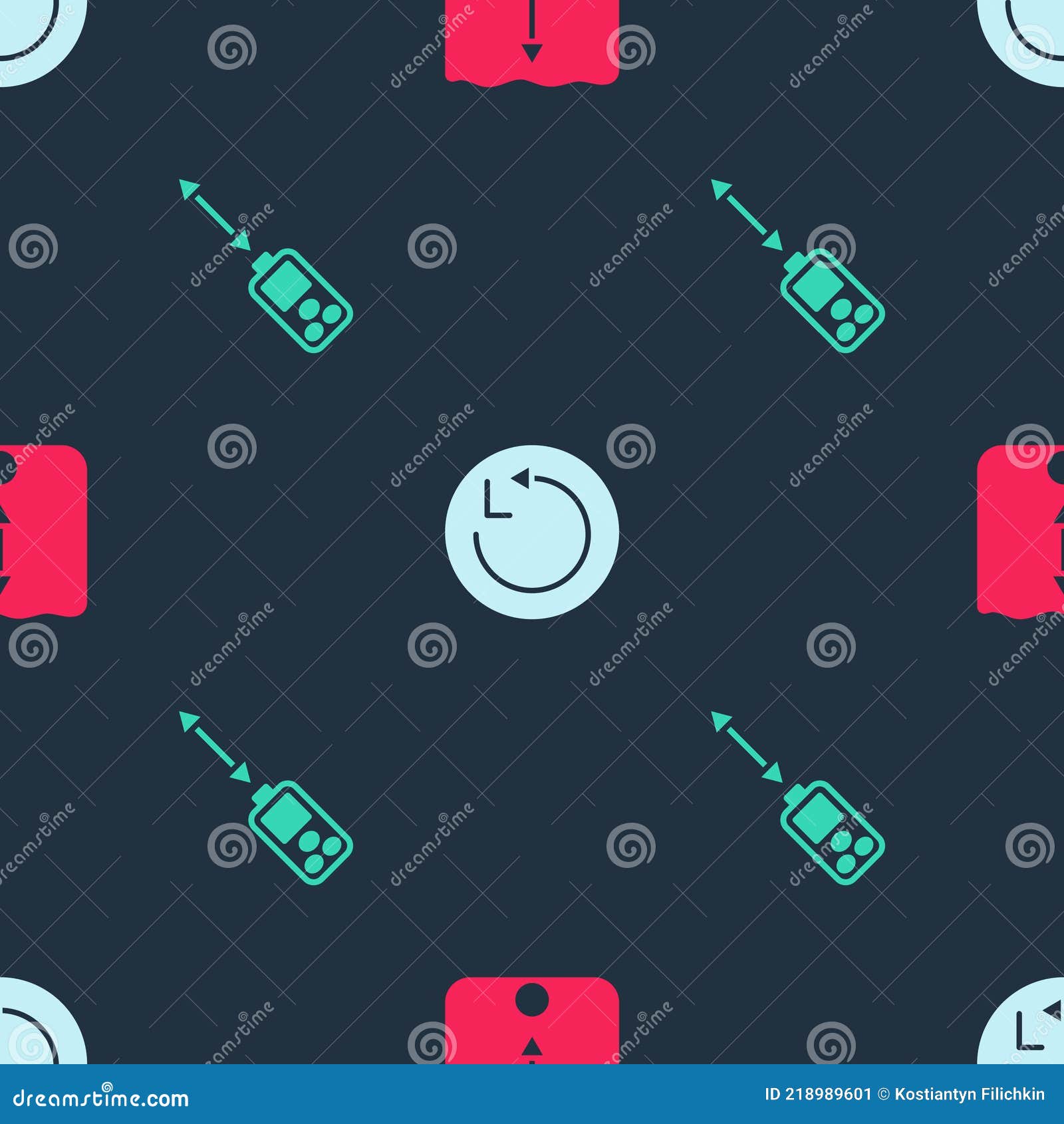 Set Depth Measurement, Radius and Laser Distance Measurer on Seamless ...