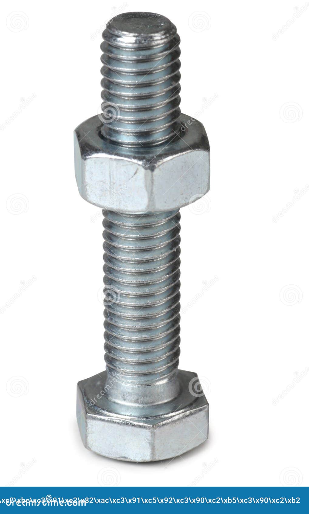 Set Der Schraube, Mutter, Schraube Stockfoto - Bild von chrom, silber ...