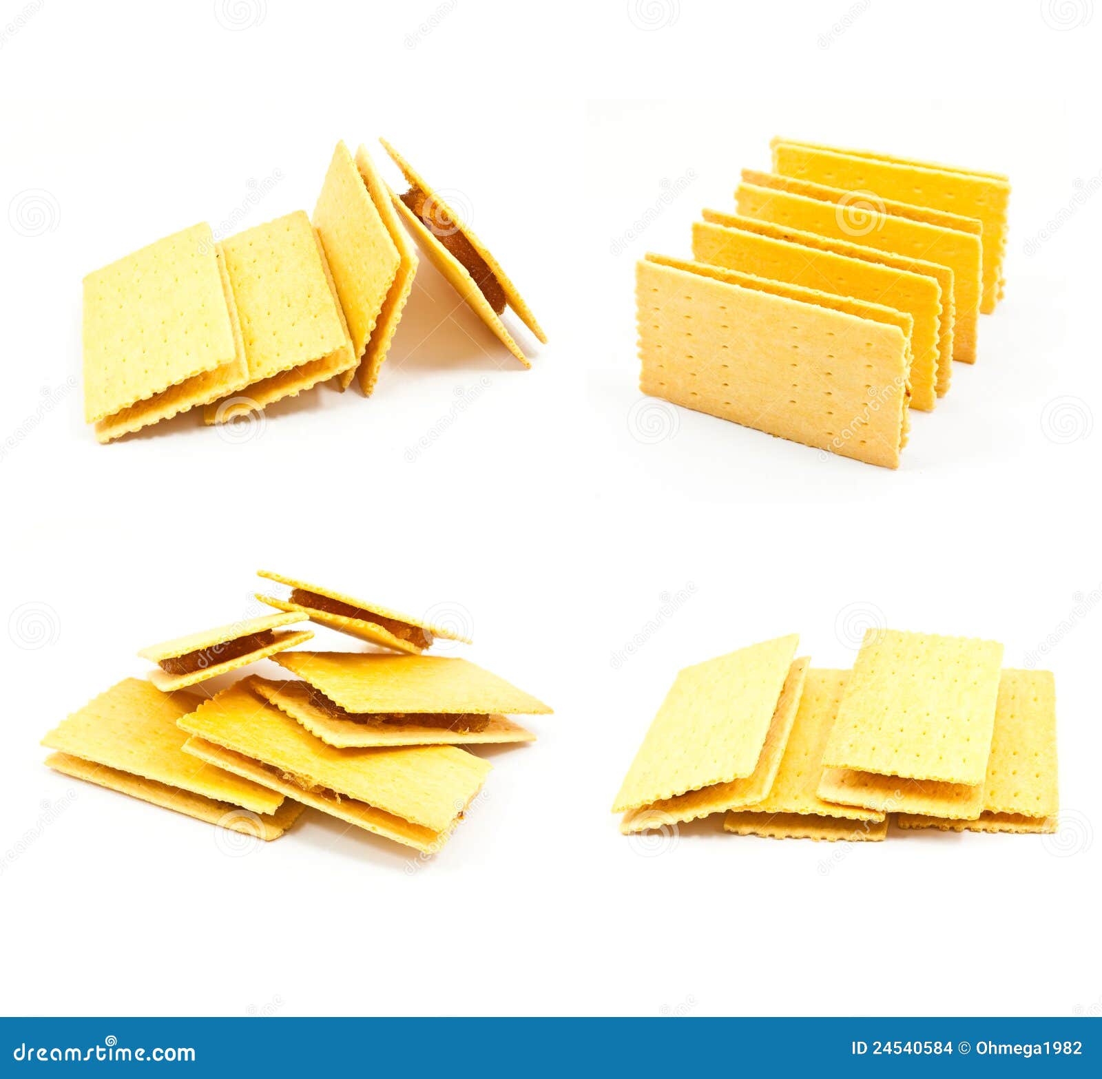 Set des Crackers getrennt. stockfoto. Bild von getrennt - 24540584