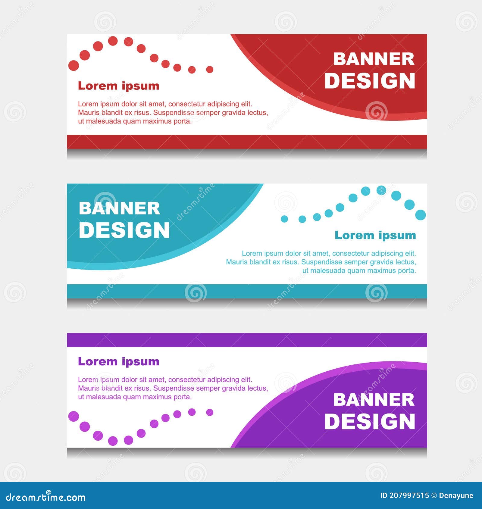 Set of Design Banner Web Template. Can Be Used for Workflow Layout ...