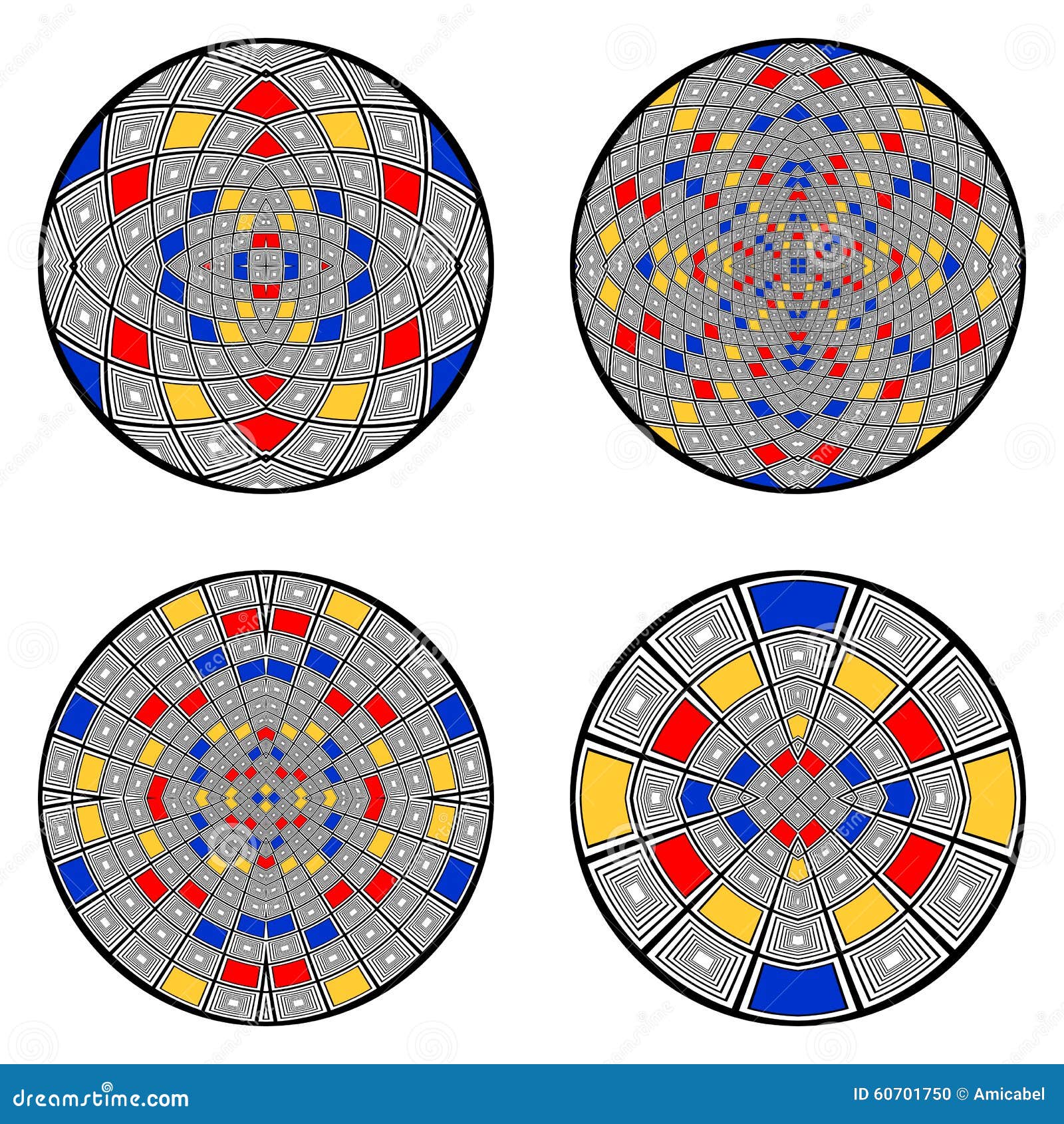 A Set of Design Circle Elements Stock Vector - Illustration of decor ...