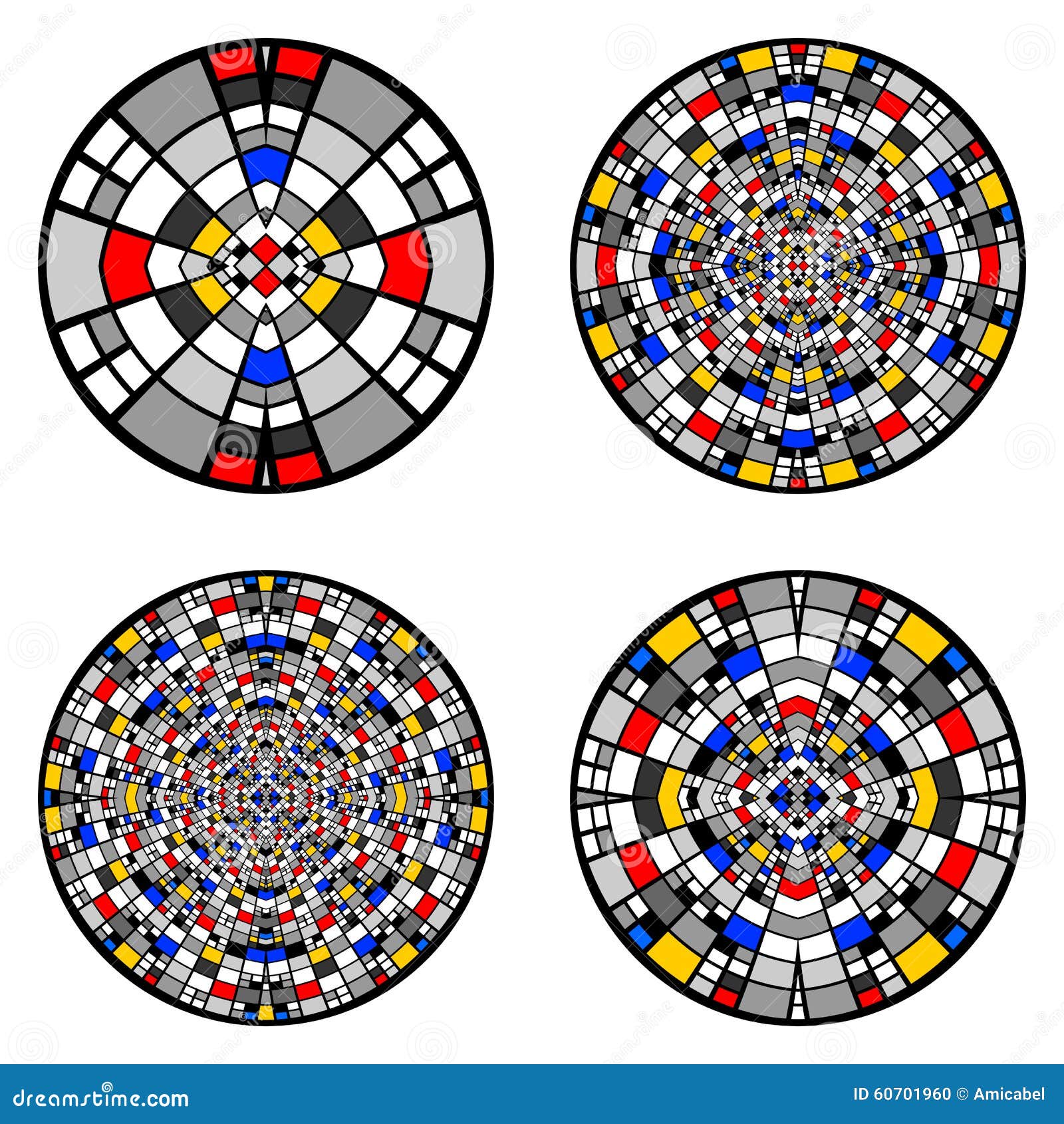 A Set of Design Circle Elements Stock Vector - Illustration of design ...