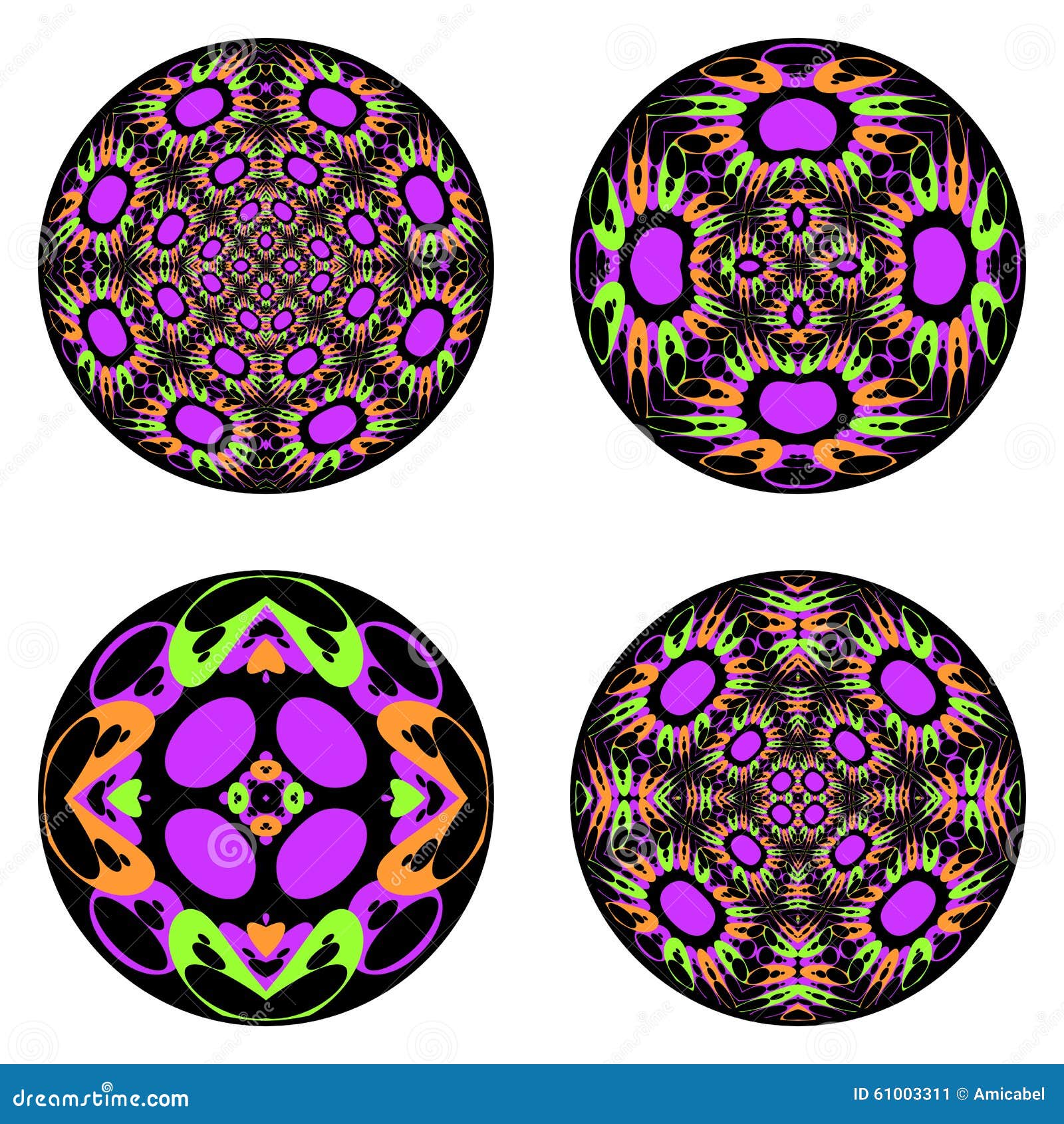 A Set of Design Circle Elements Stock Vector - Illustration of backdrop ...