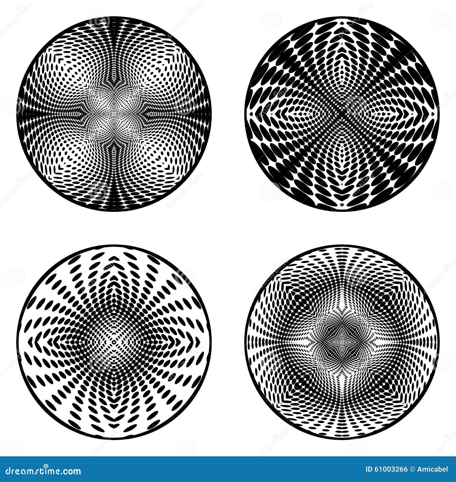 A Set of Design Circle Elements Stock Vector - Illustration of design ...