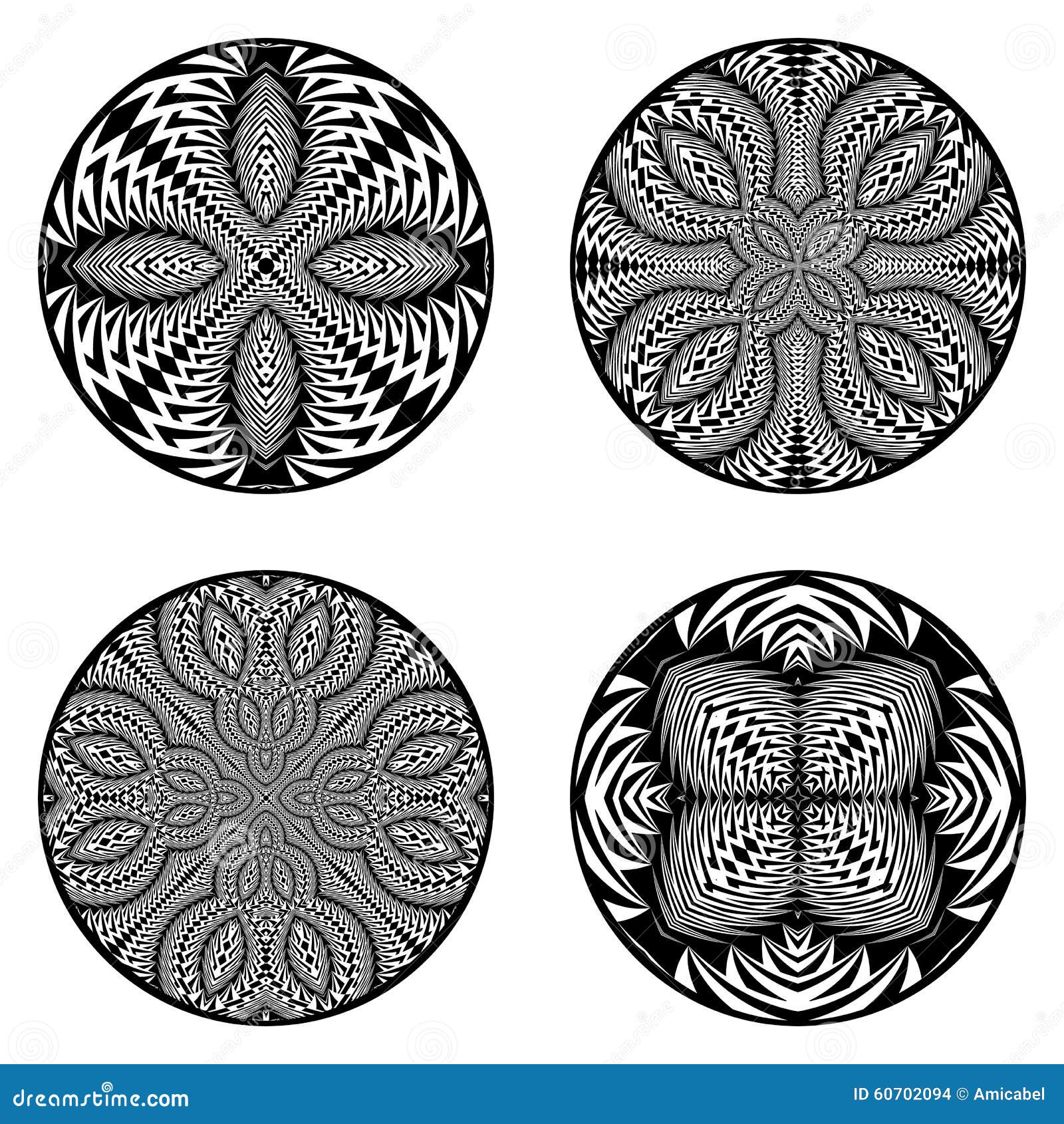 A Set of Design Circle Elements Stock Vector - Illustration of abstract ...