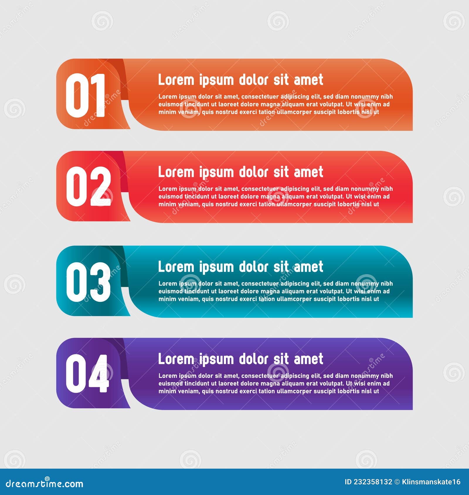 Set Design Element Banner Infographic Stock Vector - Illustration of ...