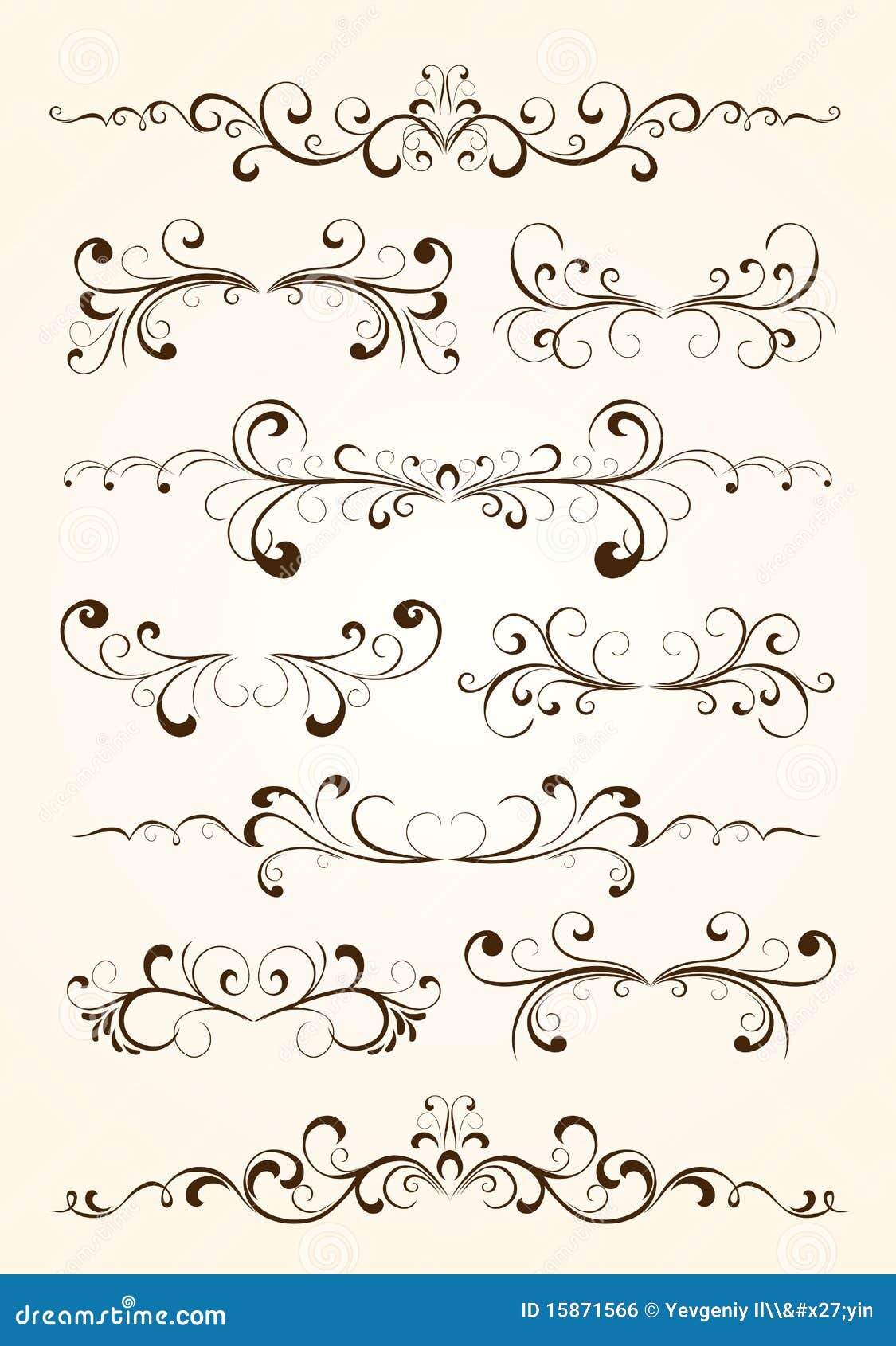 Set of design elements stock vector. Illustration of design - 15871566