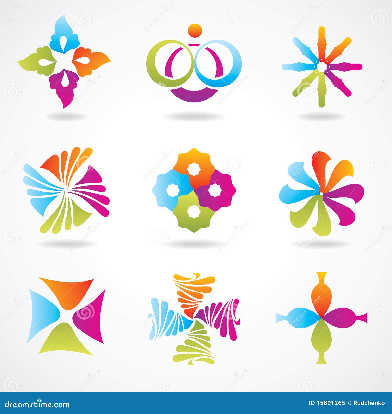 Set of design elements stock vector. Illustration of design - 15891265