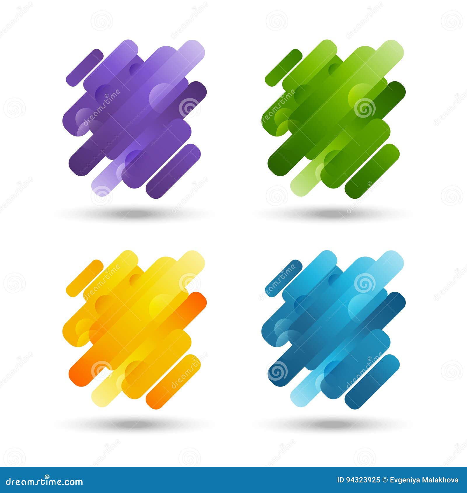 Set of design elements stock vector. Illustration of white - 94323925