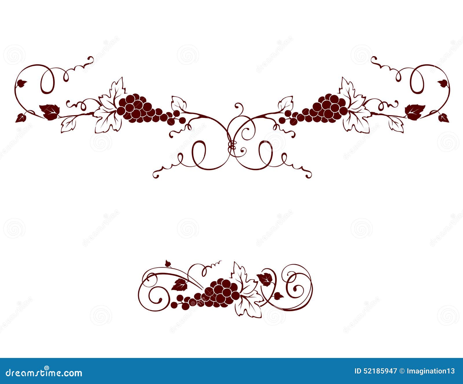 Set of Design Elements -- Grape Stock Vector - Illustration of fresh ...