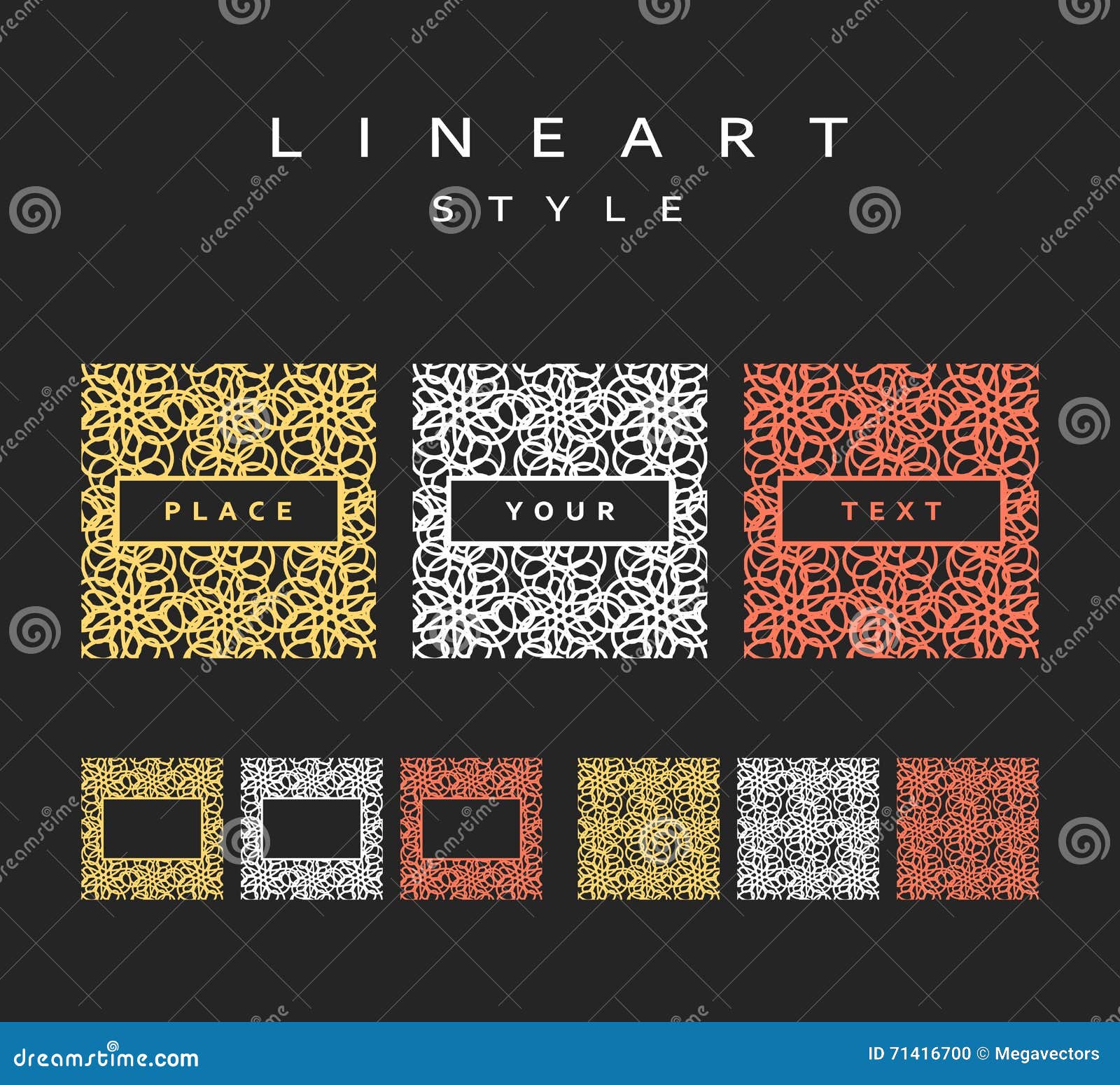 Set of Design Elements. Labels and Frames. Stock Vector - Illustration ...