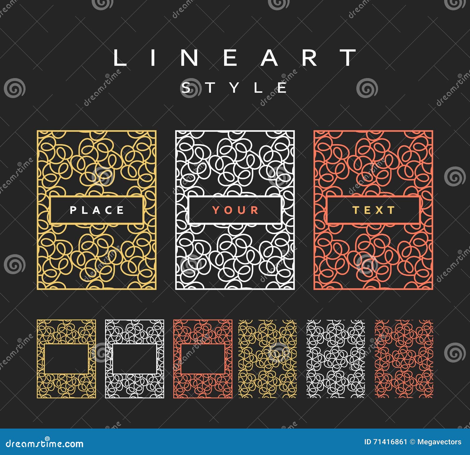 Set of Design Elements. Labels and Frames. Stock Vector - Illustration ...