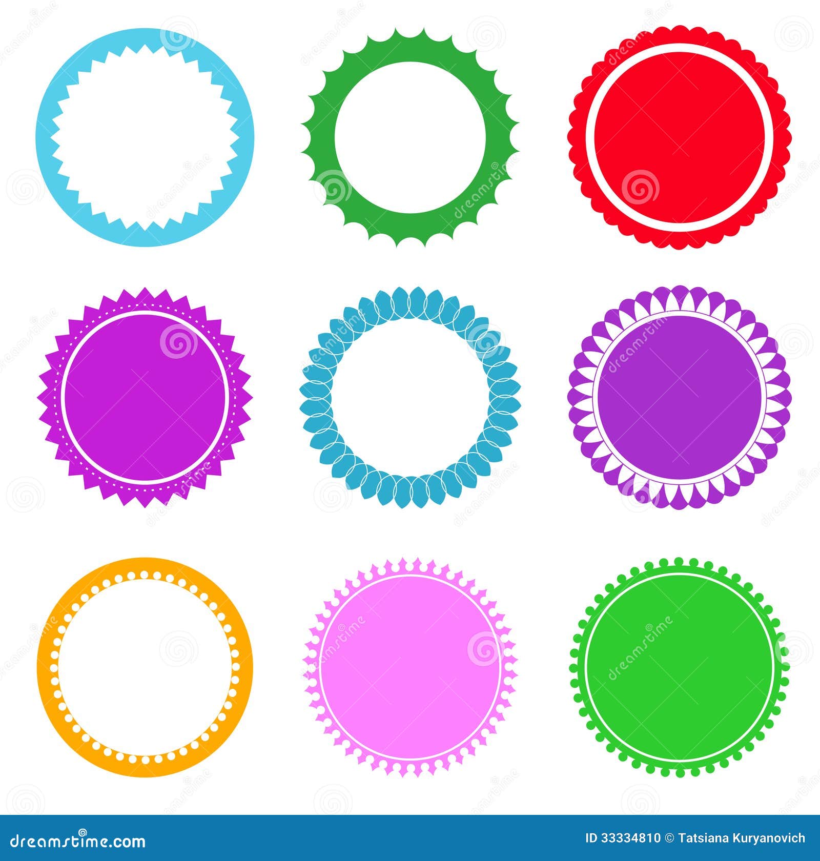 Set Design Elements and Labels Stock Vector - Illustration of empty ...