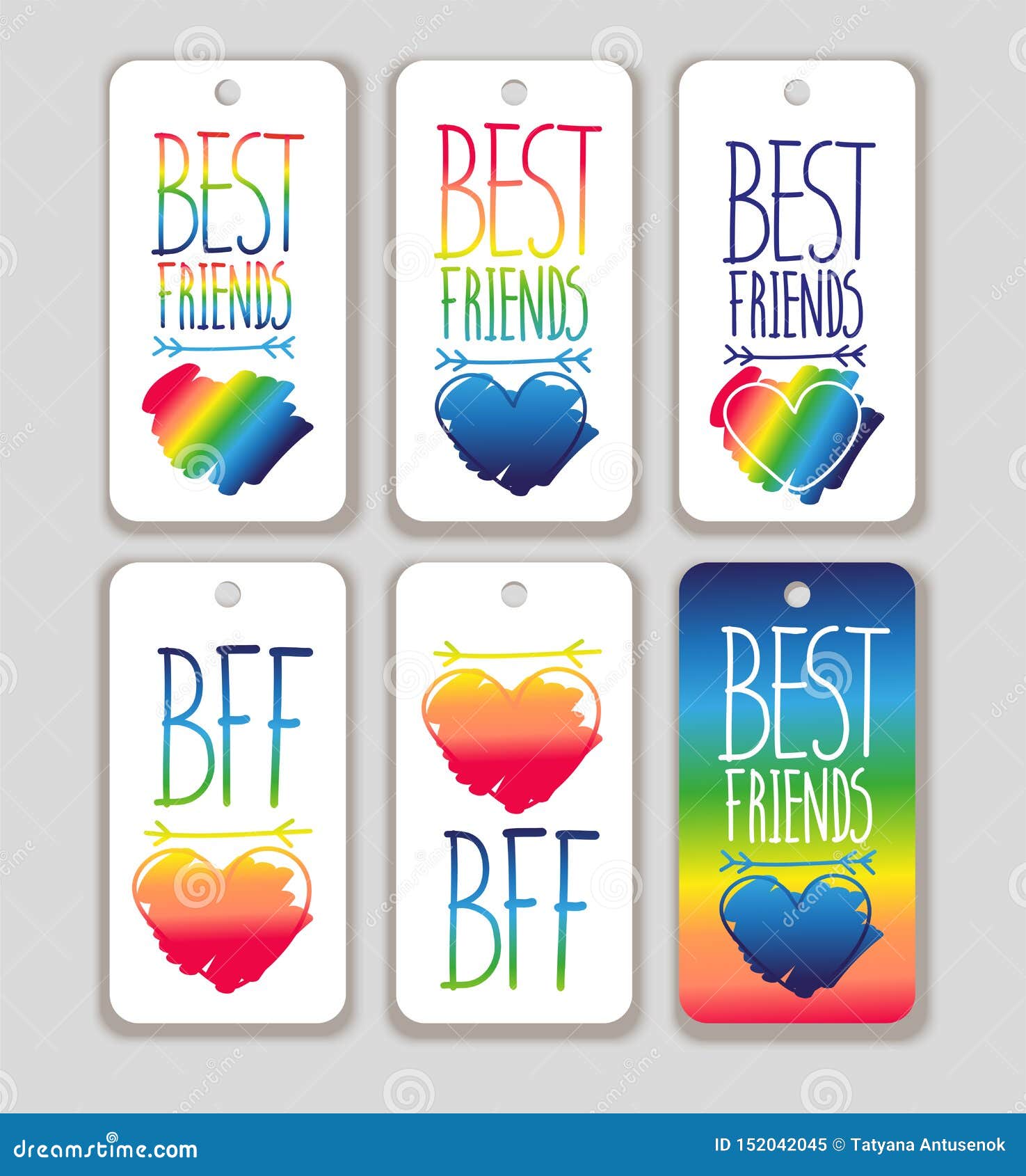 Set of Design Elements, Tags with Hand Drawn Phrase. Stock Vector ...