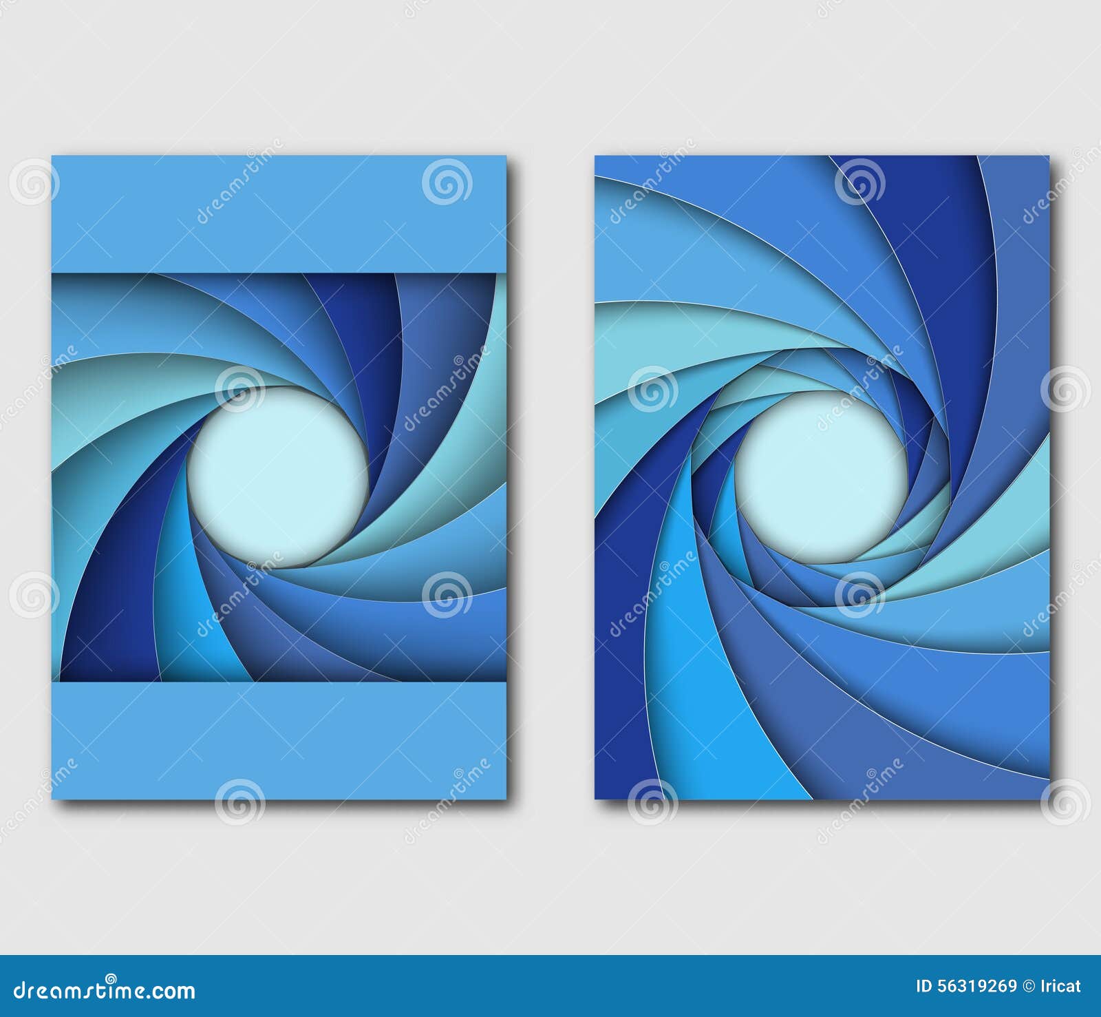 Set of Design Templates Handbill or Flyer. Stock Vector - Illustration ...