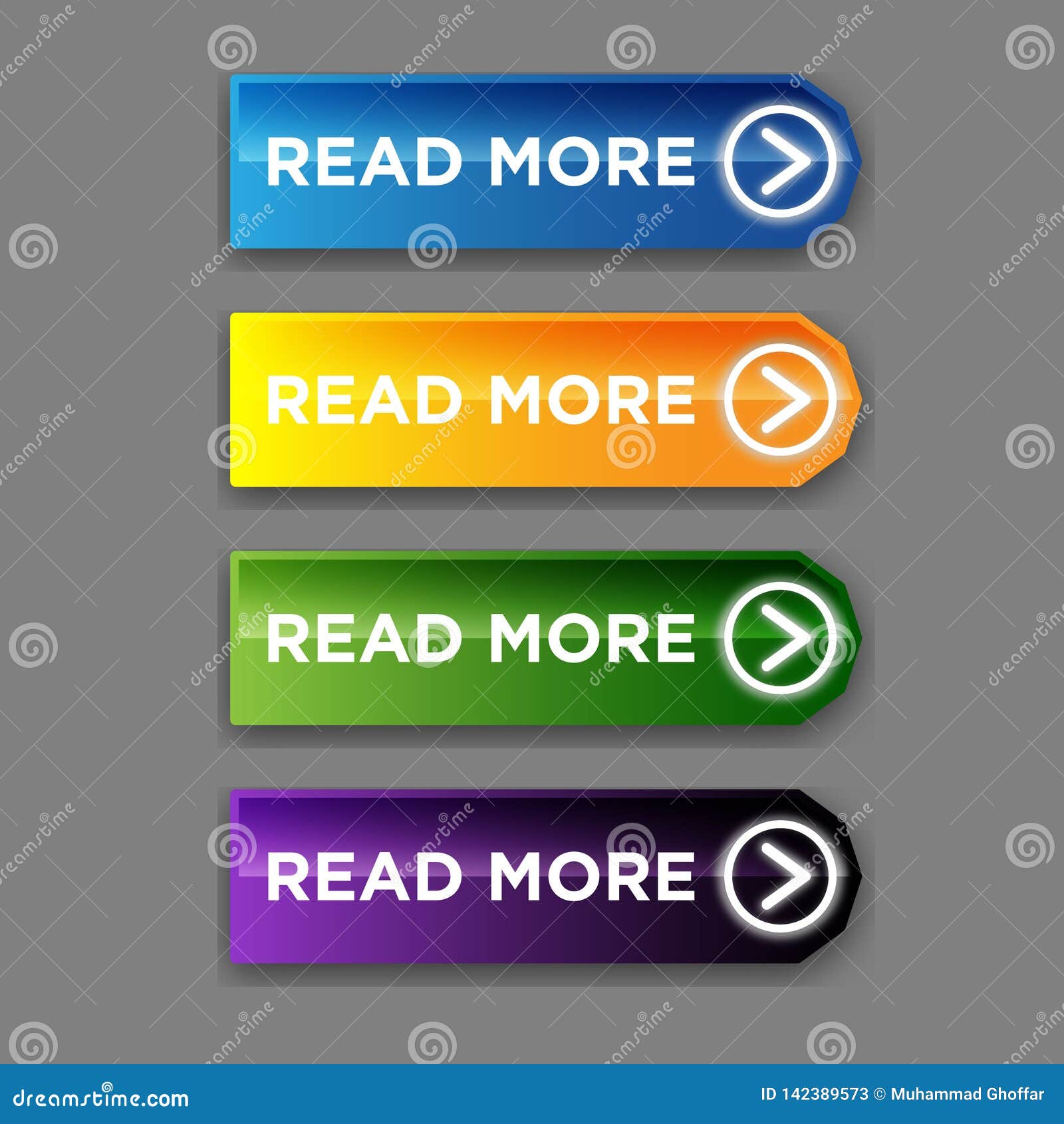 Set Design Vector Triangle Button for Web Icon Stock Vector ...