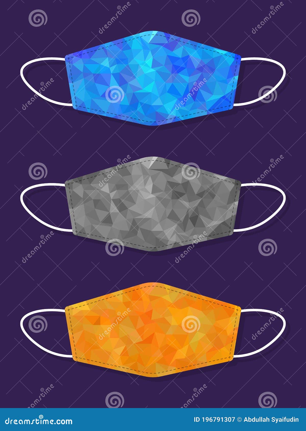 Set Of Designs Reusable Mouth Kids Funny Face Masks With Halloween ...