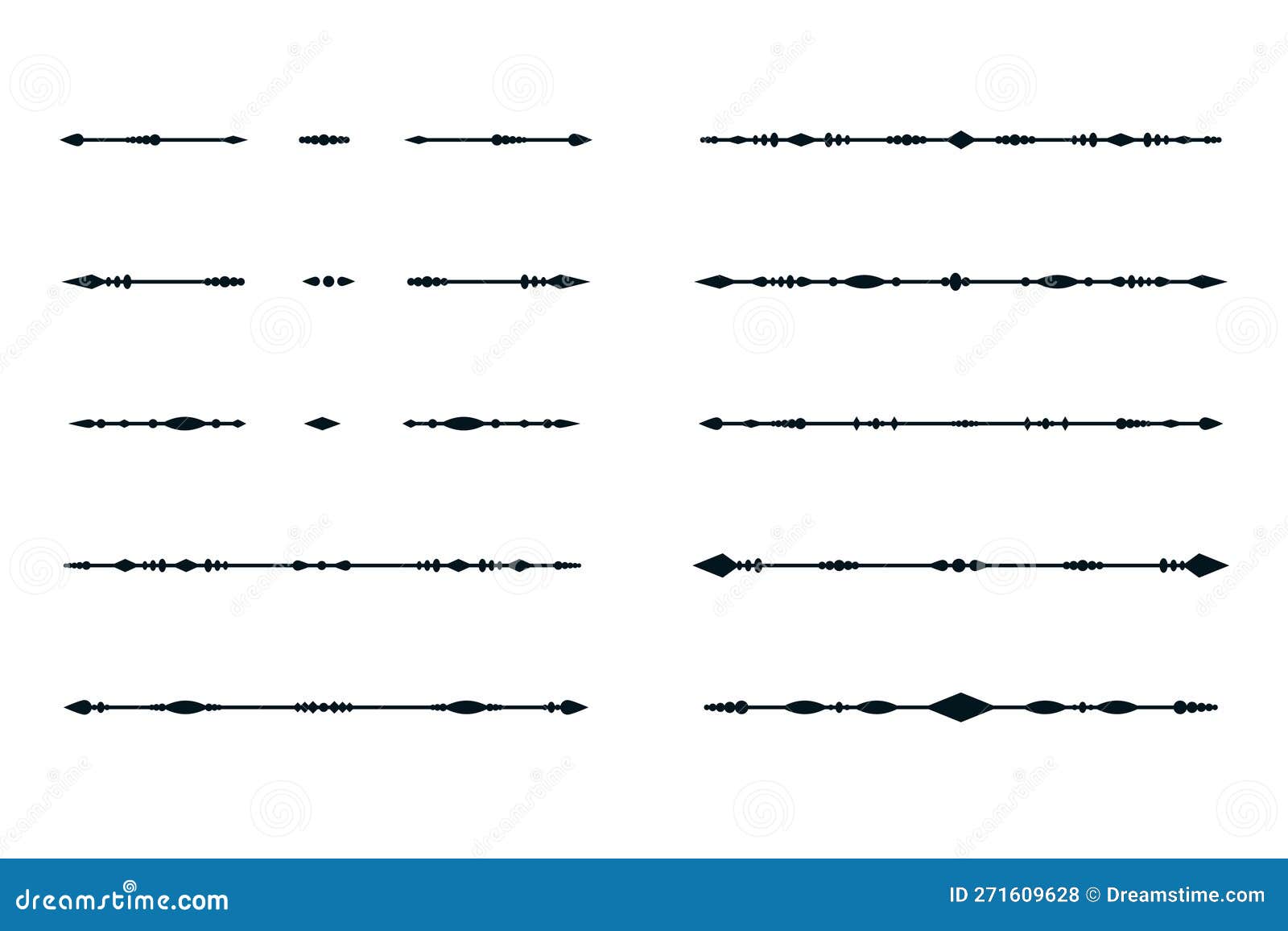 Set Of Dividers Vector Illustration | CartoonDealer.com #271609628