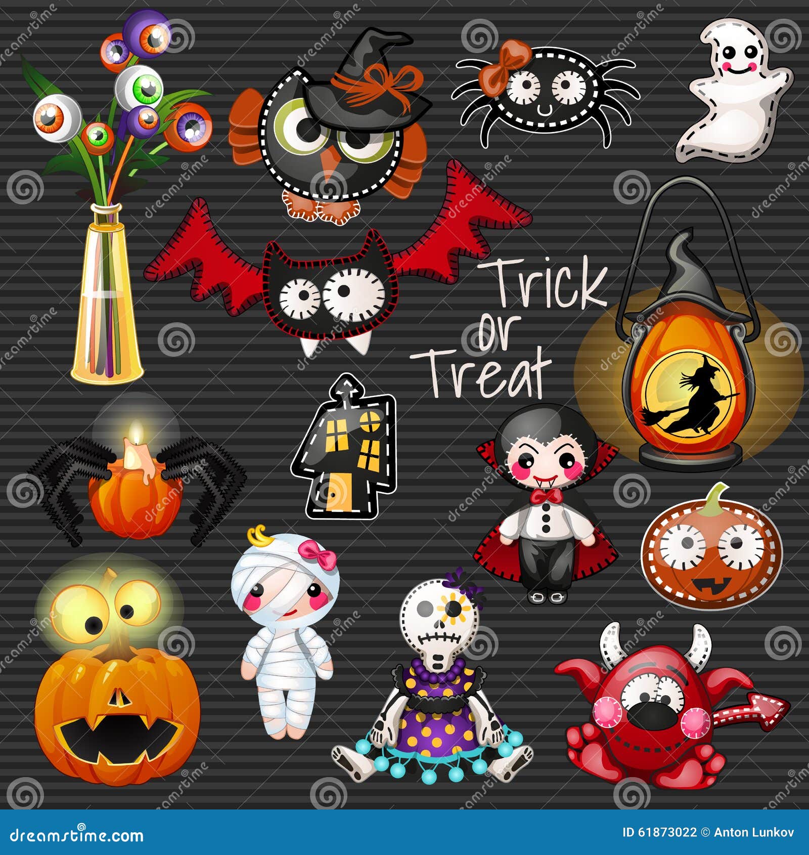 Set Of Devil Characters Poses Vector Illustration | CartoonDealer.com ...