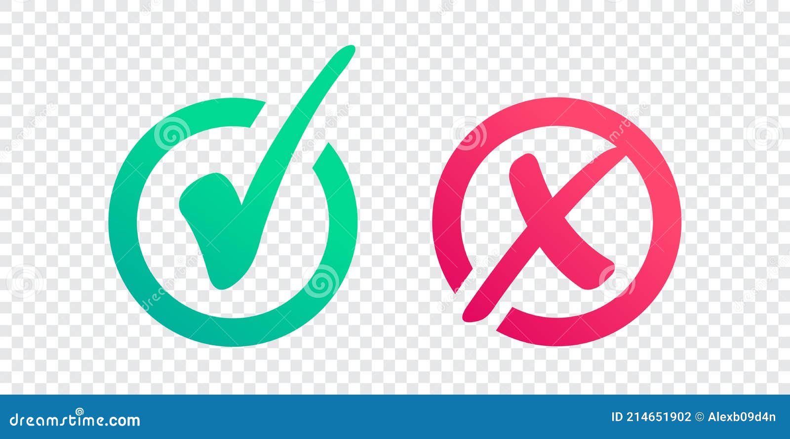 Set Di Icone Del Segno Di Spunta Su Uno Sfondo Trasparente ...