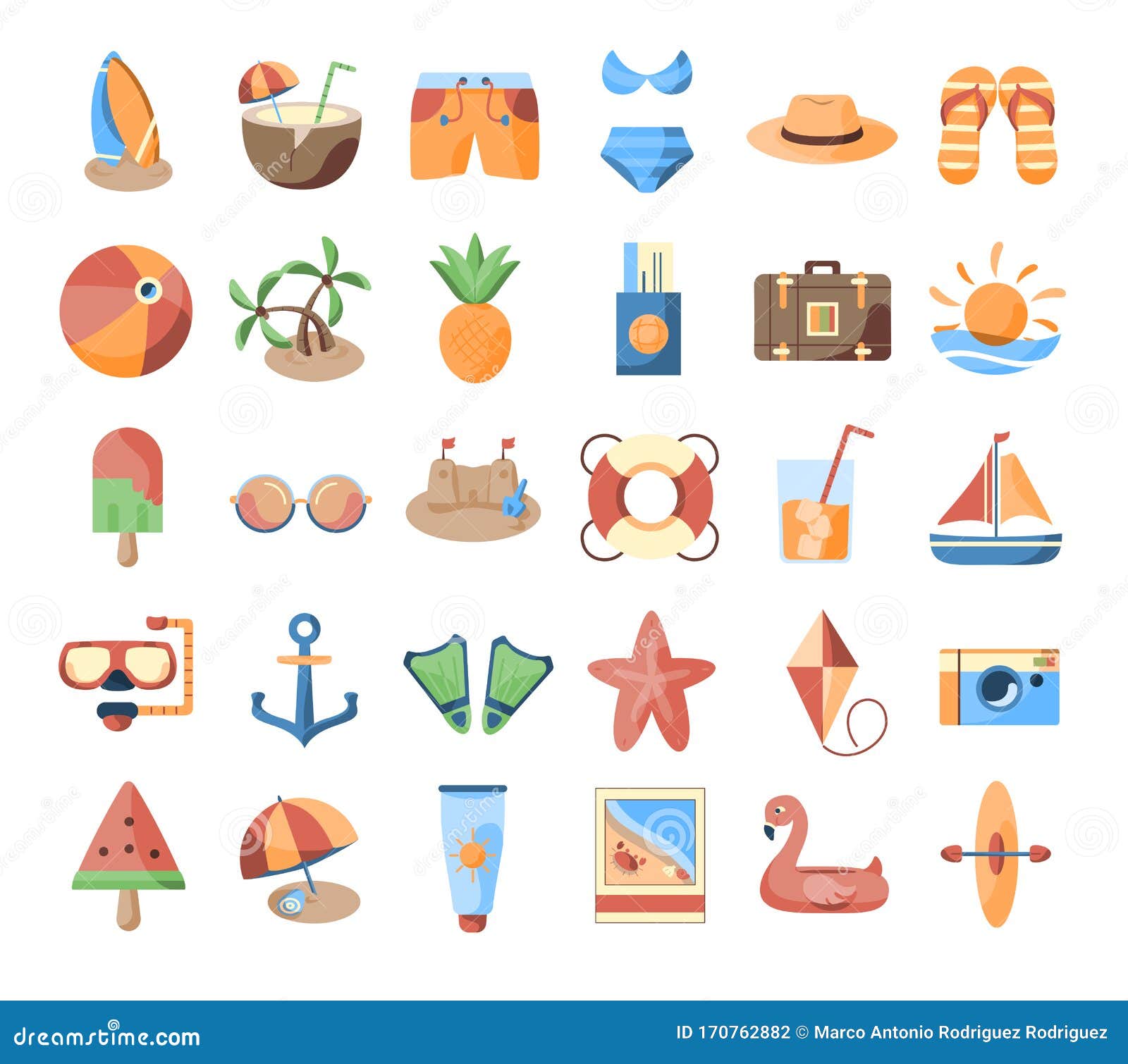 Set Di Icone Emoji Di Viaggio Isolate Fotografia Stock - Immagine di ...