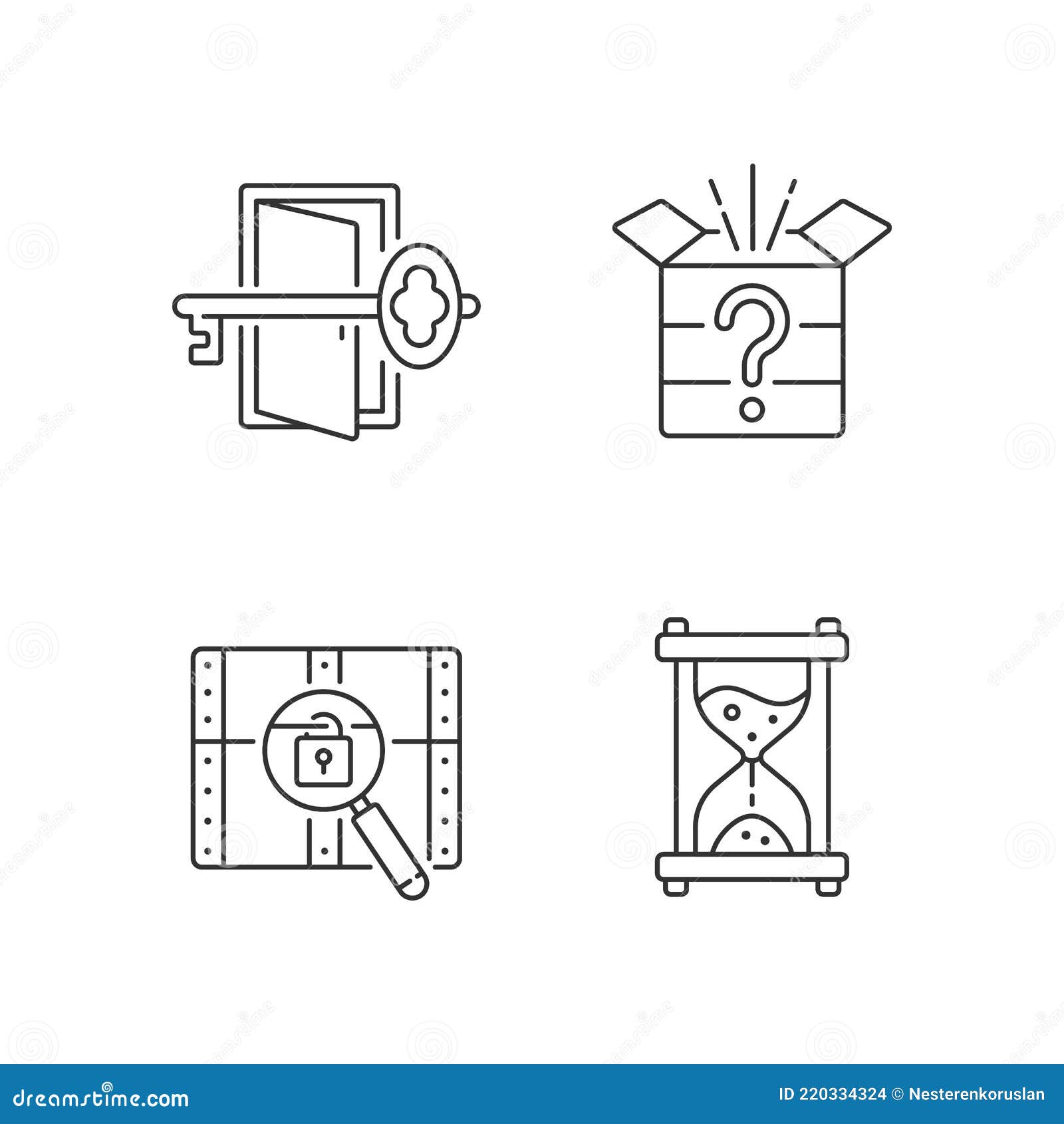 Set Di Icone Lineari Dei Puzzle Illustrazione Vettoriale ... Set Di Icone Lineari Dei Puzzle Illustrazione Vettoriale ...