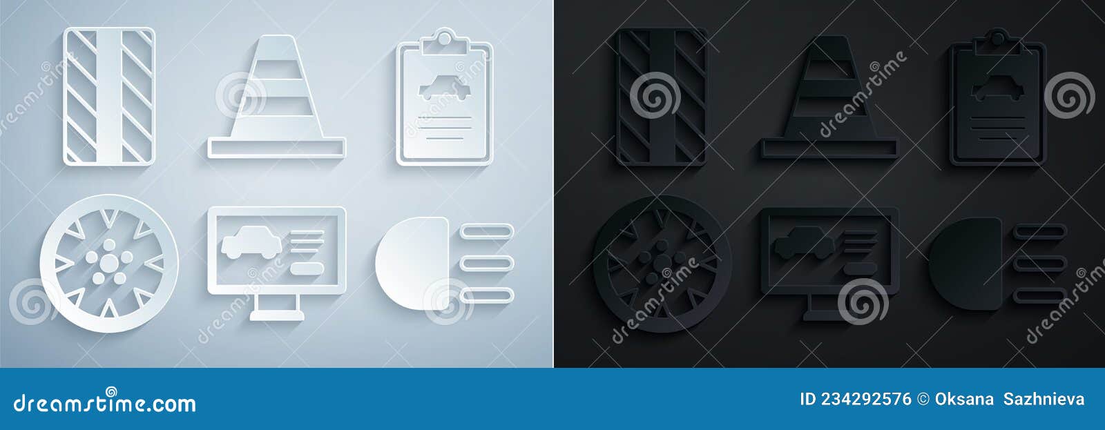 Set Diagnostics Condition of Car, Car Inspection, Alloy Wheel, High ... Set Diagnostics Condition of Car, Car Inspection, Alloy Wheel, High ...