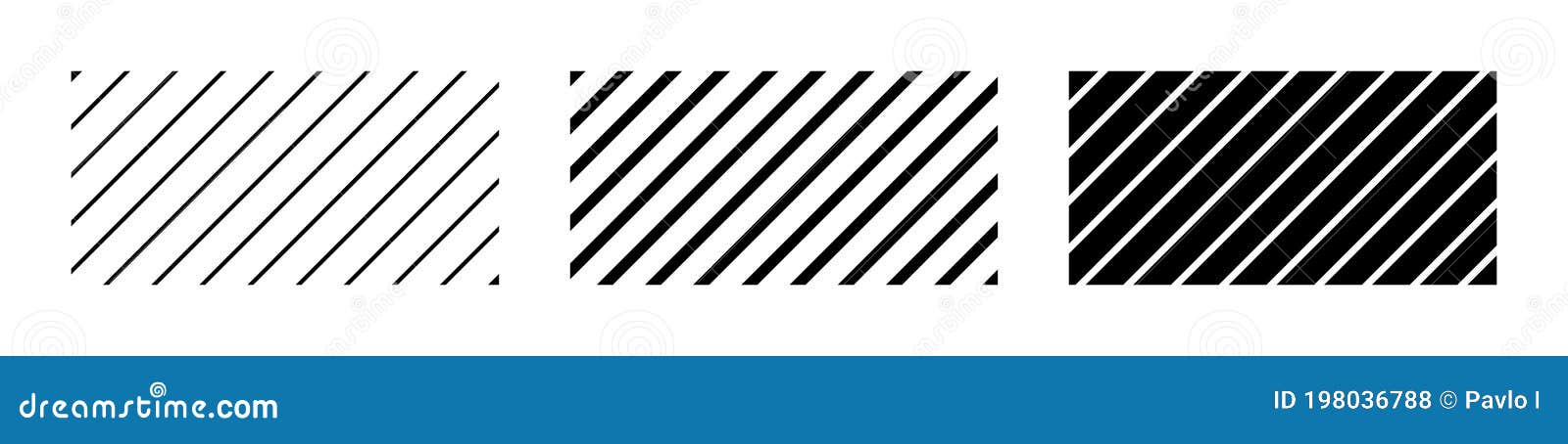 Set of Diagonal Thin and Thick Line in Abstract Style, Stripes Pattern ...