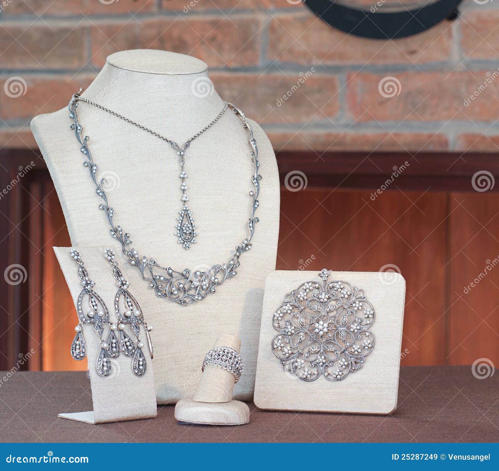 Set of diamond jewelry stock image. Image of color, design - 25287249