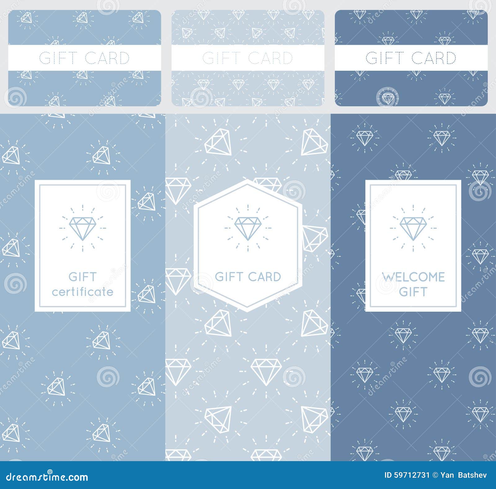 Set of Diamond Pattern Elements. Branding and Packaging Design for Gift ...