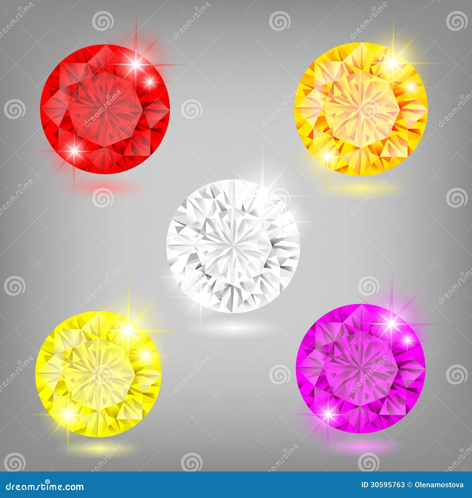 Red white yellow diamond stock vector. Illustration of embellishment ...