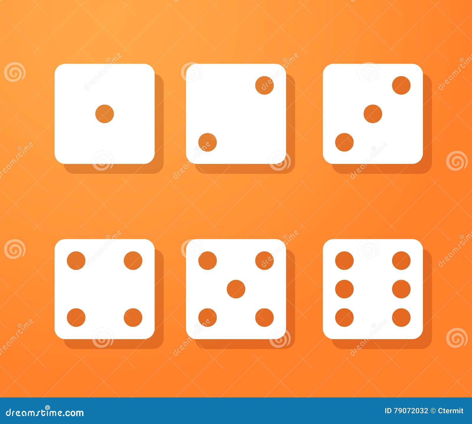 Set Of Dice Icons Vector Illustration | CartoonDealer.com #79072032