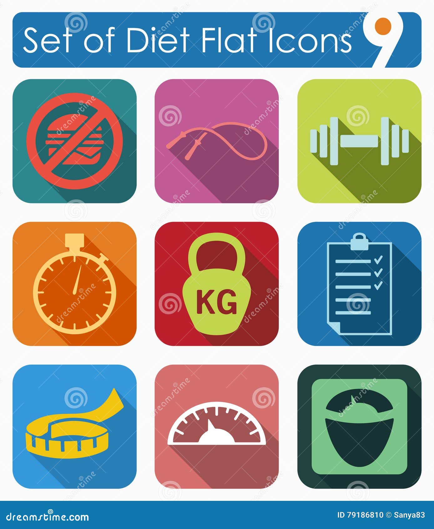 Set of diet icons stock vector. Illustration of compliance - 79186810