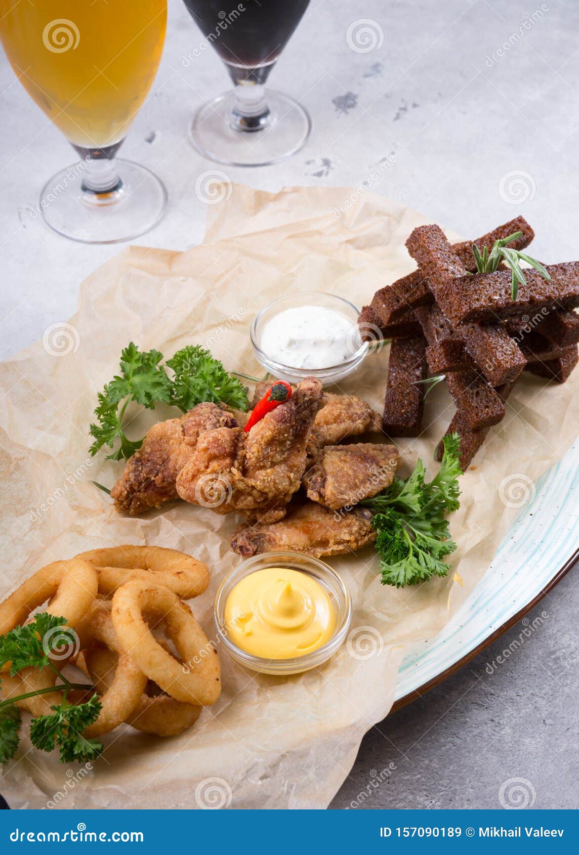 Set of Different Beer Snacks Stock Image - Image of restaurant ...