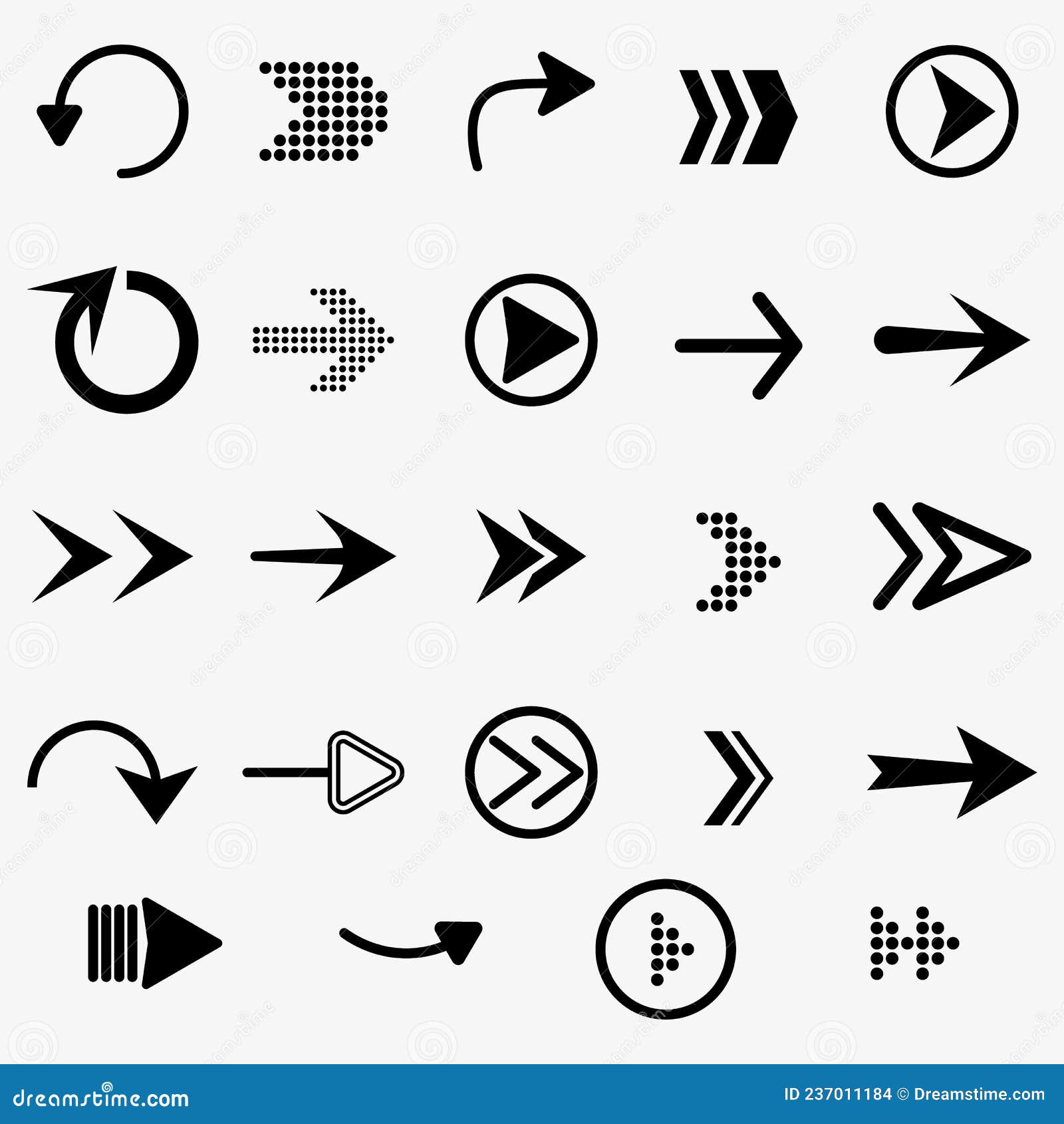 Black Graphic Direction Sign Computer Screen Arrow Stock Vector ...