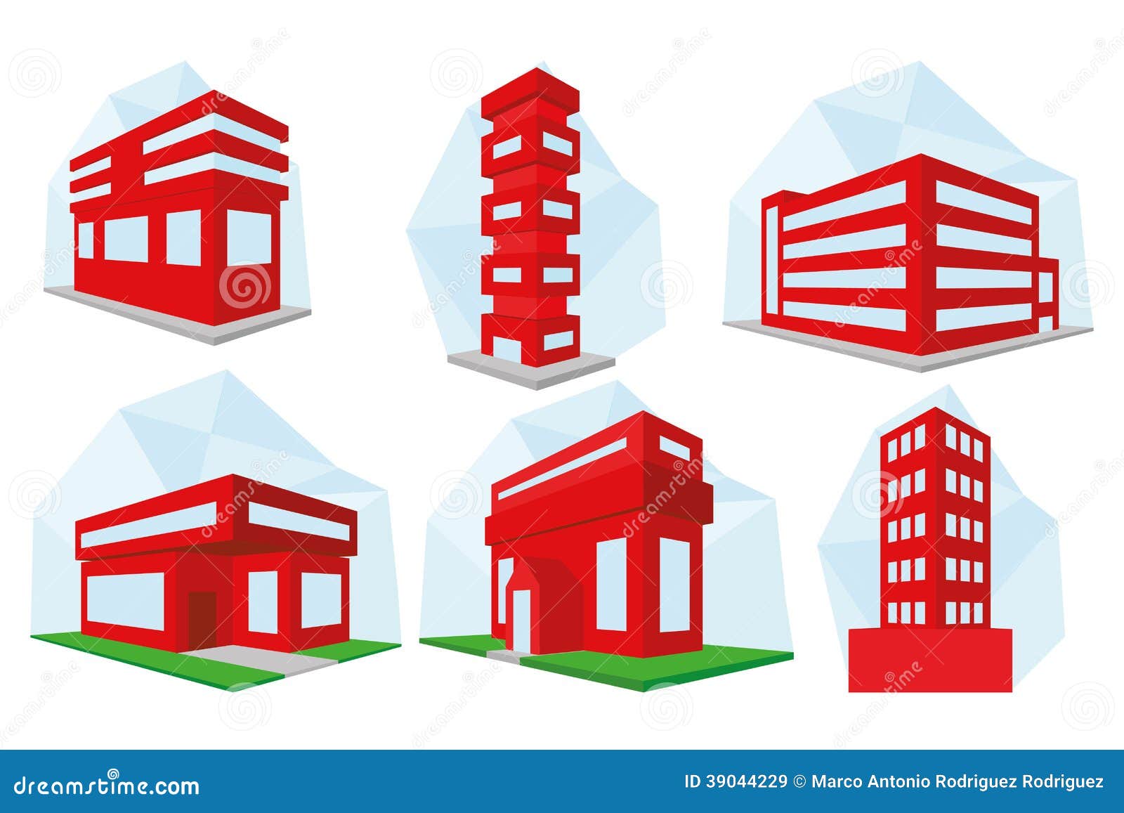 Different Building Installations Cartoon Vector | CartoonDealer.com ...