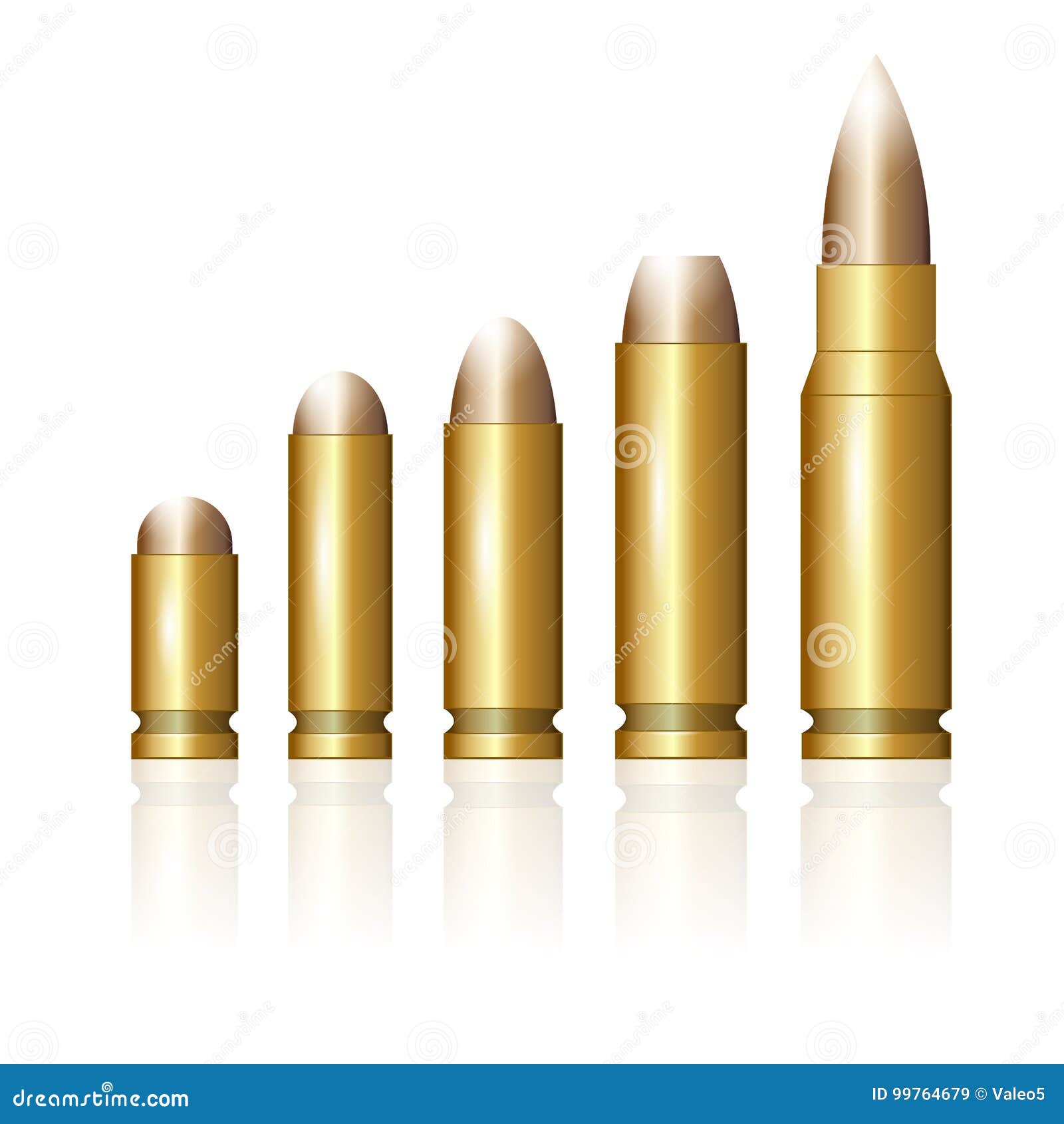 Set of Different Bullets stock vector. Illustration of isolated - 99764679