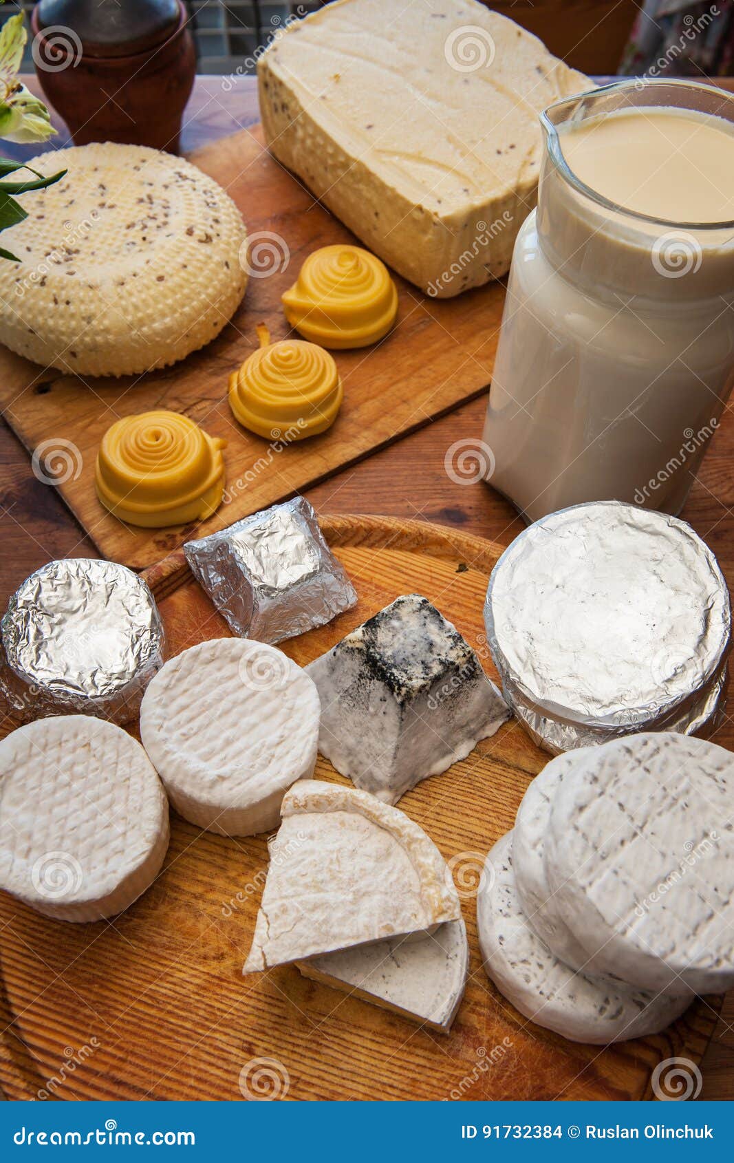 Set of different cheese stock photo. Image of group, farmer - 91732384