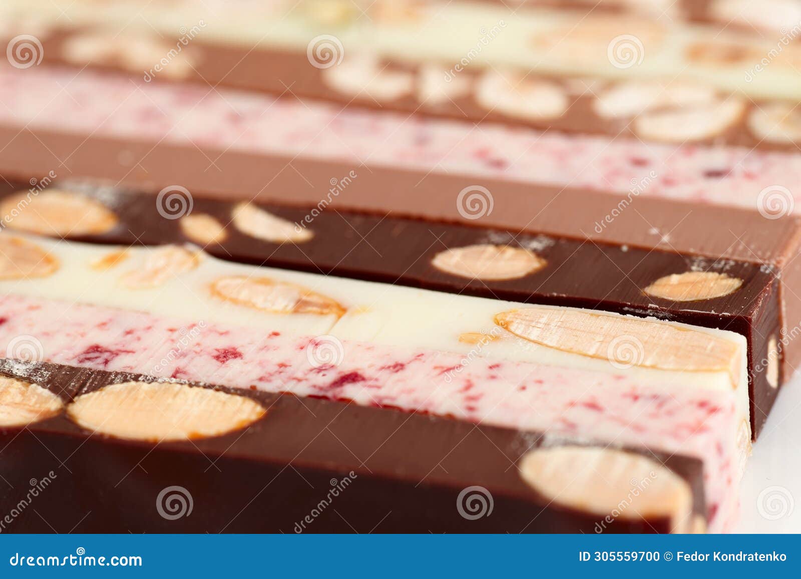 Set of Different Chocolate Bars Stock Photo - Image of isolated, nuts ...